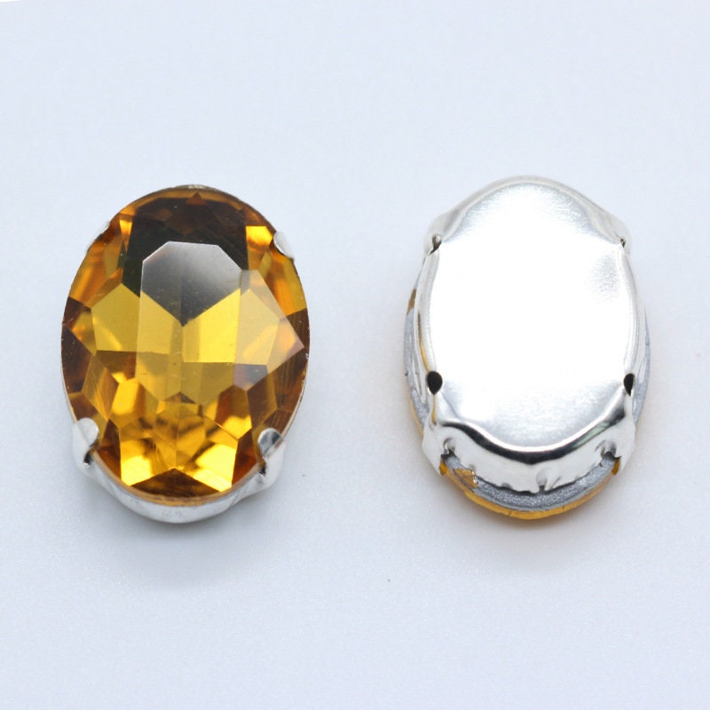 Oval Sew on Crystals 10x14mm13x18mm Rhinestone Fancy Stone - Etsy Australia