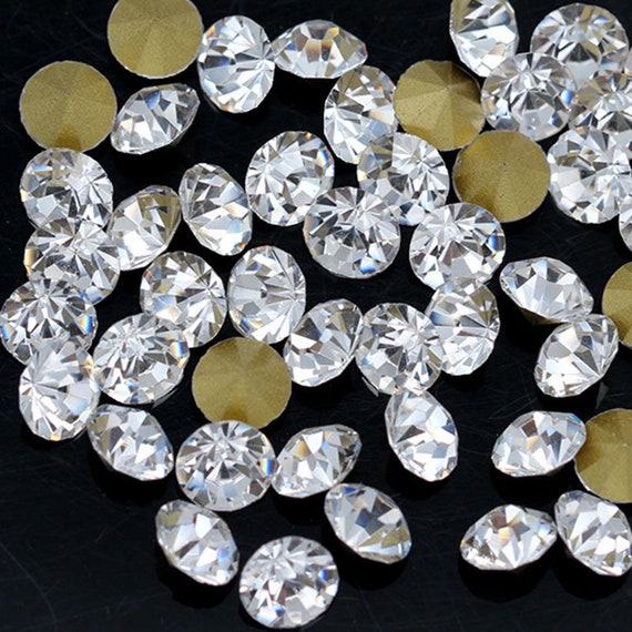 Crystal Clear Chatons 6mm 8mm 10mm Pointed Back Rhinestones - Etsy