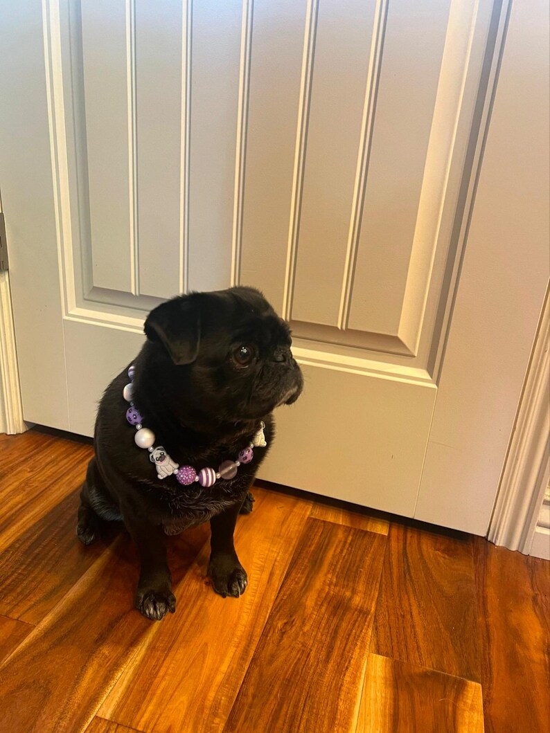 Retro Pug Specialty Pug Bead Necklace - Etsy