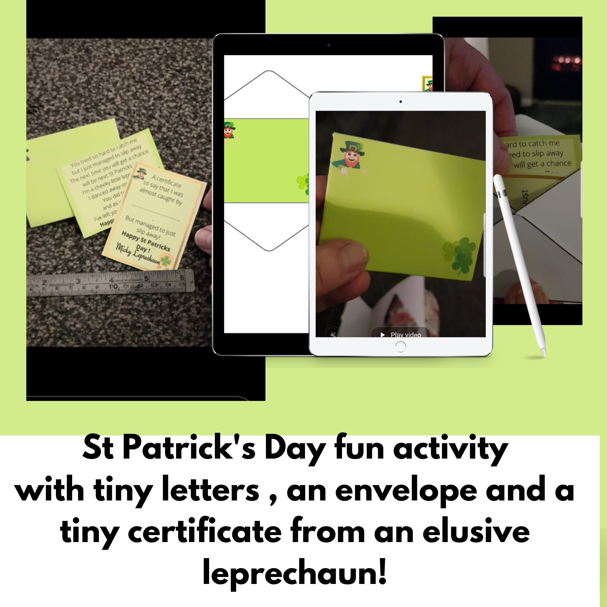 St Patrick's Day Kids Printable Trap a Leprechaun Kids Activity Child's ...