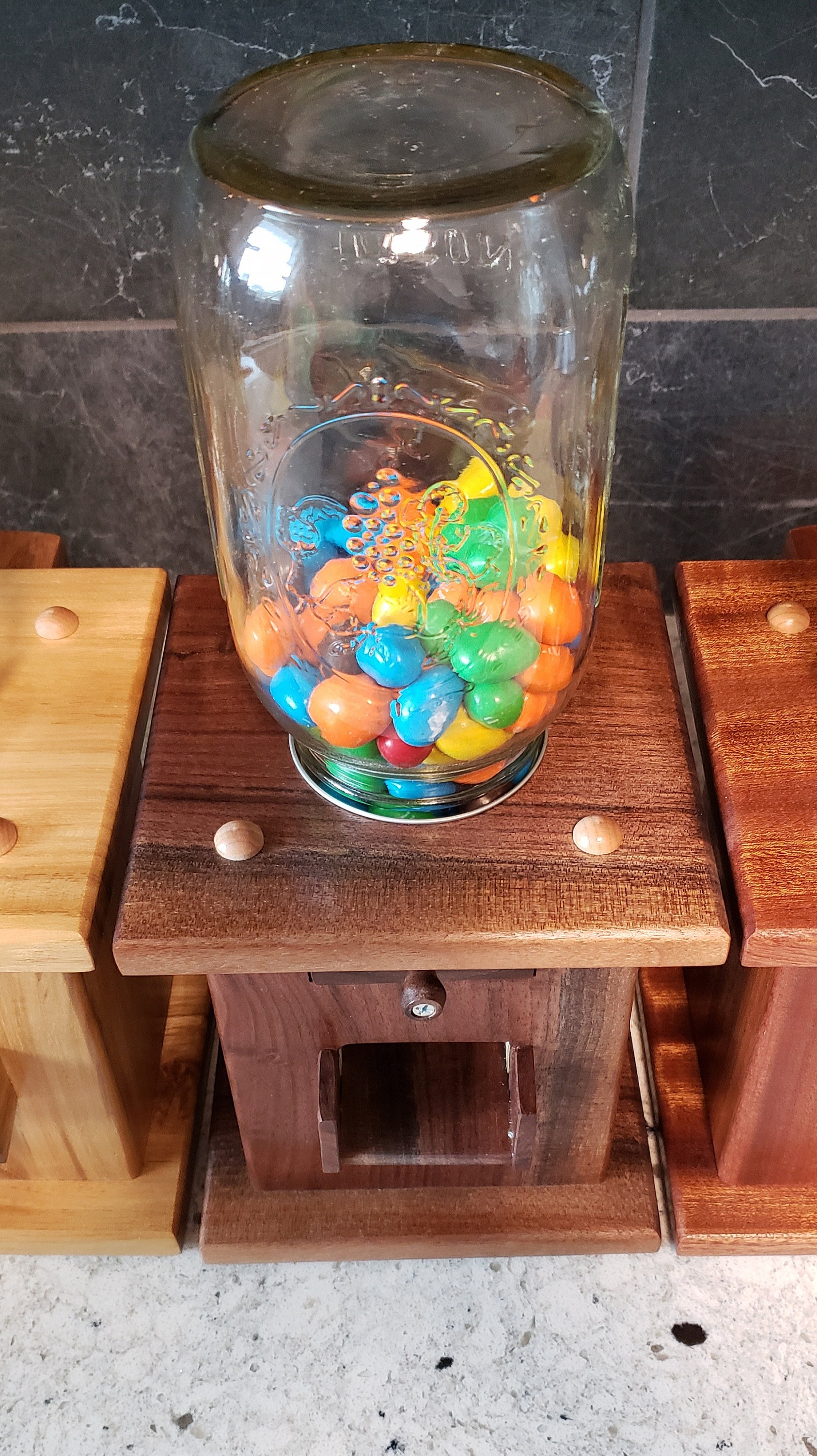 Candy Dispenser, Wooden Candy Dispenser, Christmas Gift, Dispenser ...