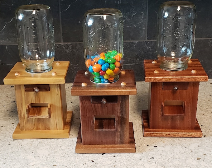 Candy Dispenser, Wooden Candy Dispenser, Christmas Gift, Dispenser ...