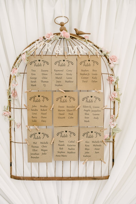 Wedding Table Plan Custom - Etsy