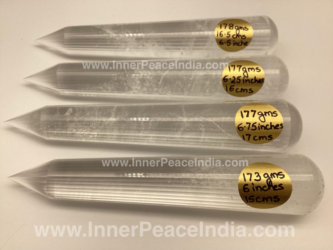31) Amazing- Beautiful Clear Quartz, GMCKS Pranic Healing Crystal Laser ...
