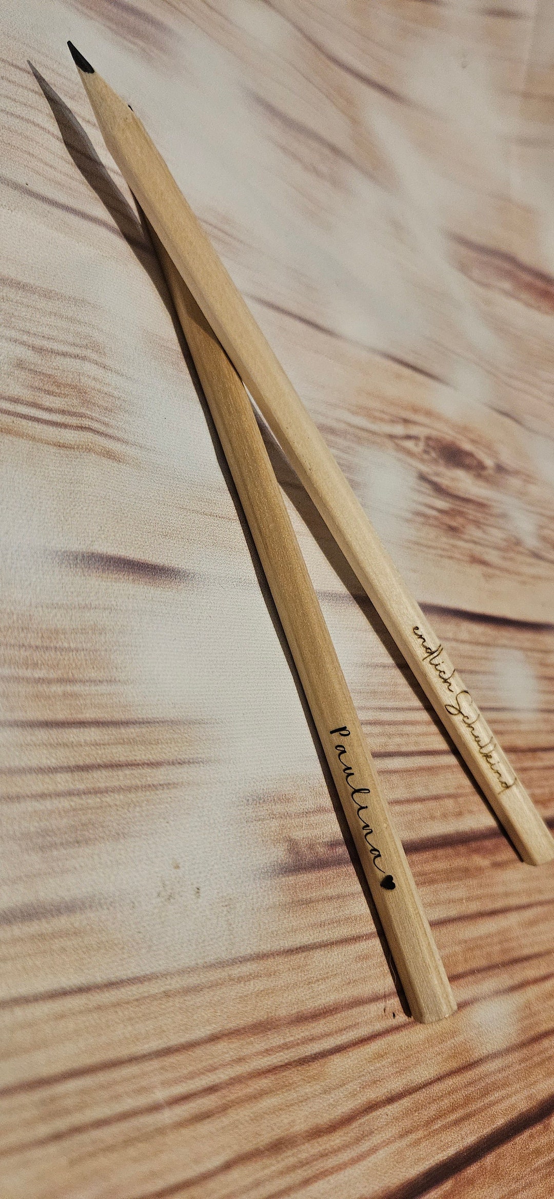 Pencil/engraving/personalized - Etsy