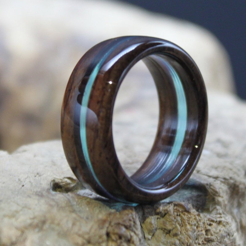 Wood Resin Ring - Etsy