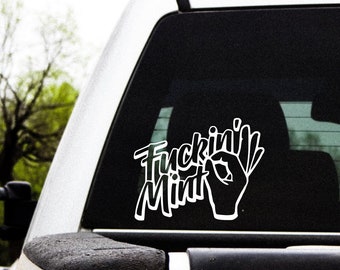 Fuckers Mint Car Decal - Etsy