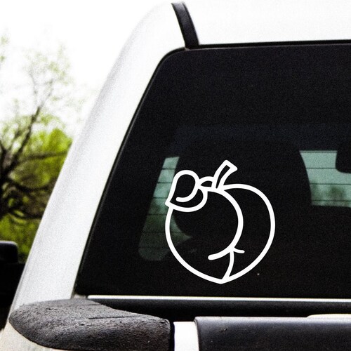 Peach/ Booty Sticker Decal Emoji - Etsy