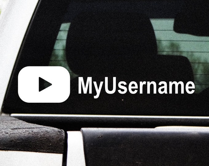 Youtube Social Media Decal, Social Media Decal, Youtube Decal ...