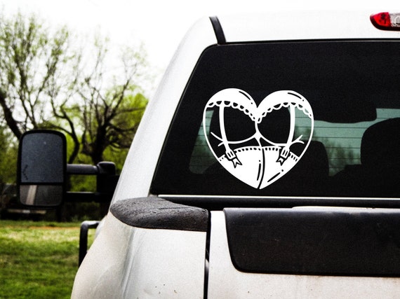 Heart Butt Decal/ Sticker - Etsy