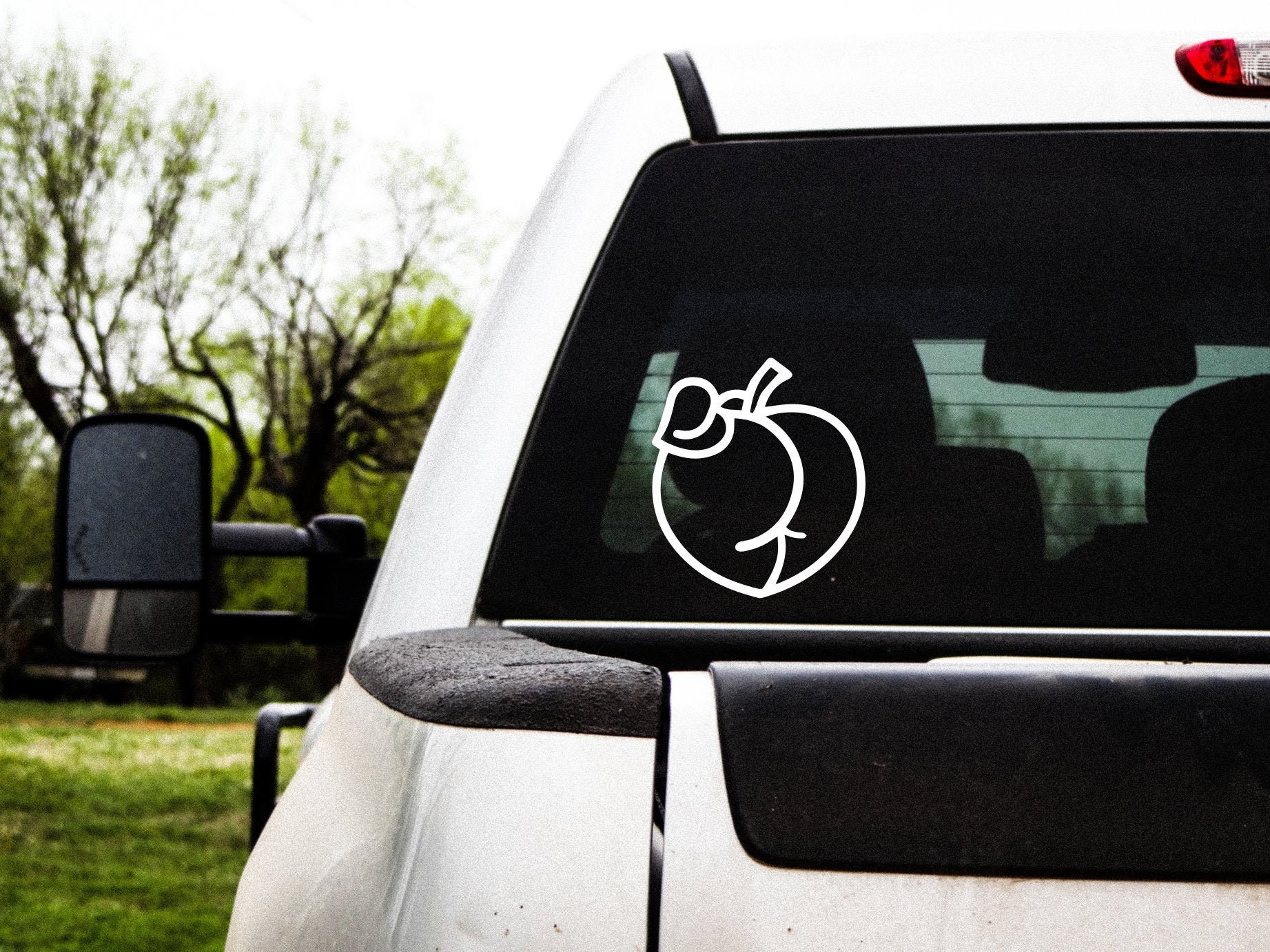 Peach/ Booty Sticker Decal Emoji - Etsy