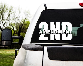 2A Decal/ Sticker Second Amendment 2nd Amendment | Etsy
