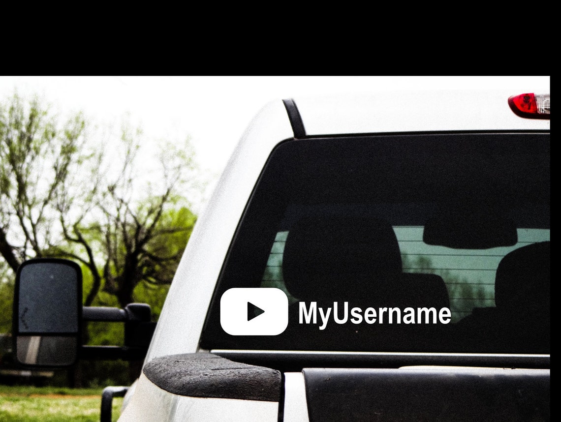 Youtube Social Media Decal Social Media Decal Youtube Decal - Etsy