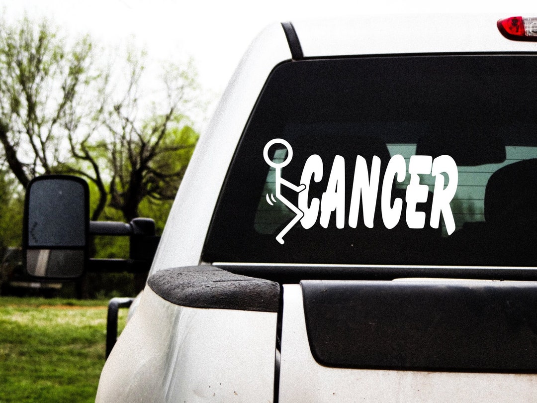 Fuck Cancer Stick Figure Decal/ Sticker - Etsy