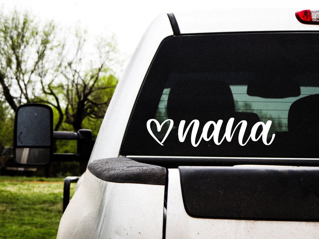 Nana Heart Decal/ Sticker - Etsy