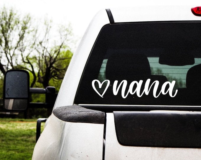 Nana Heart Decal/ Sticker - Etsy