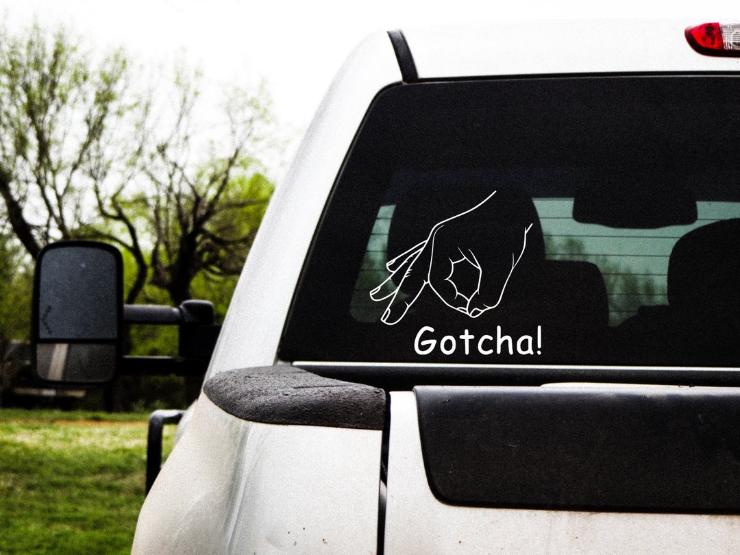 Gotcha Circle Game Decal, Circle Game, Gotcha Decal, You Looked Decal ...
