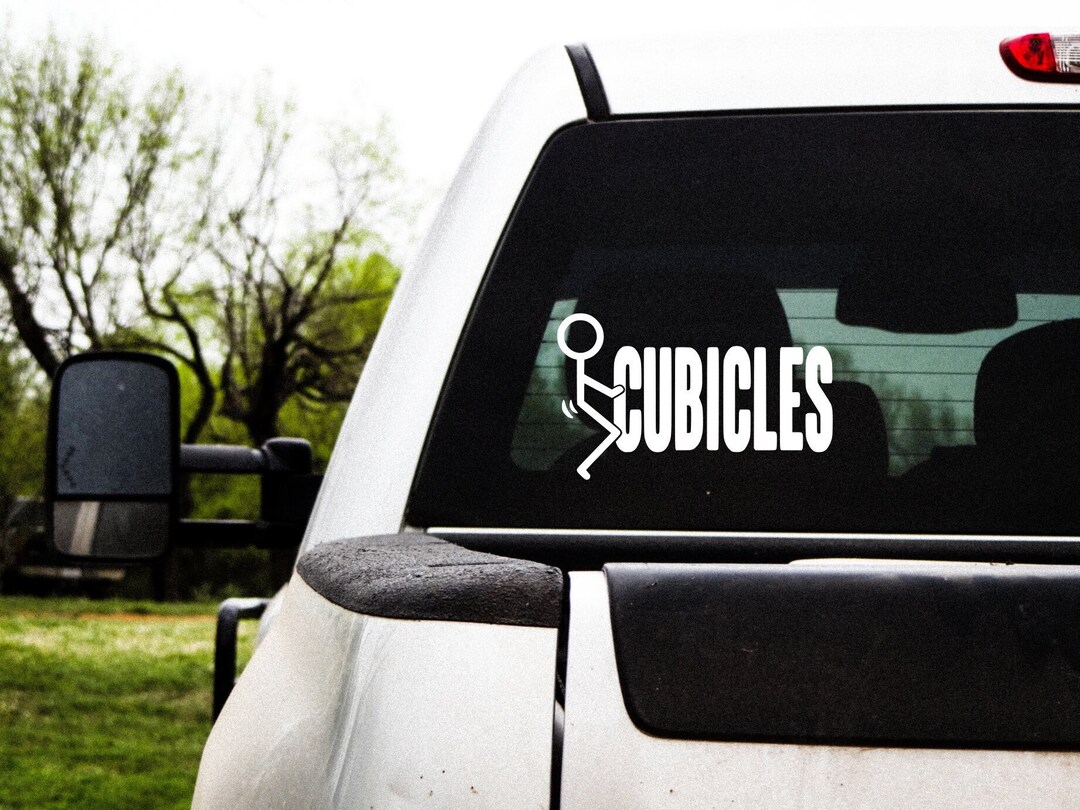 Fuck Cubicles Stick Figure Decal/ Sticker - Etsy