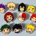MHA Chibi Heroes Acrylic pins BNHA My Hero Academia Plus | Etsy