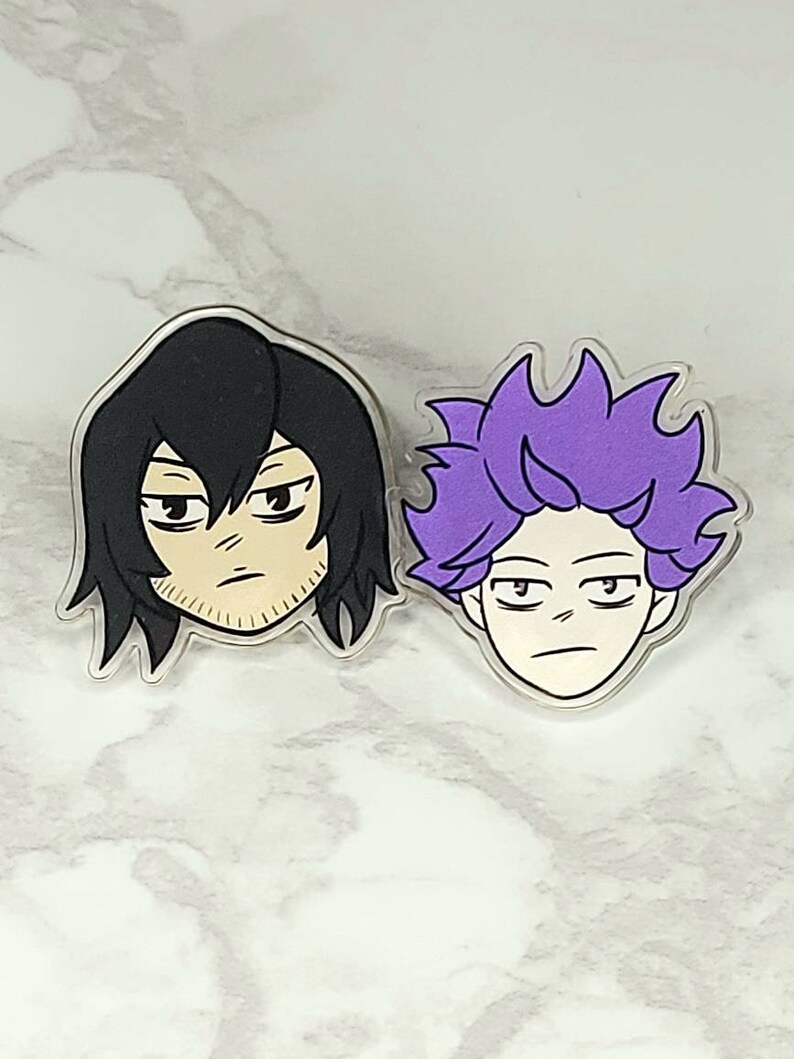 MHA Chibi Heroes Acrylic Pins BNHA My Hero Academia Plus | Etsy