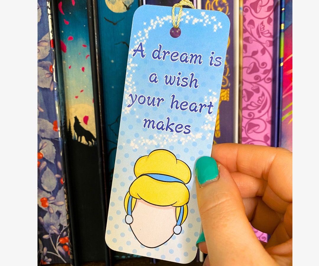 Princess-inspired Bookmark! an Ideal Bookish Gift for Cinderella Fans ...