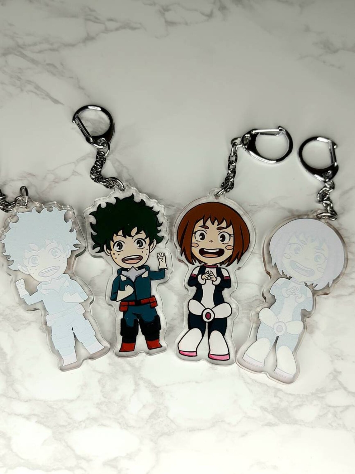MHA Chibi Acrylic Keychain Keycharmbnha My Hero Academia | Etsy