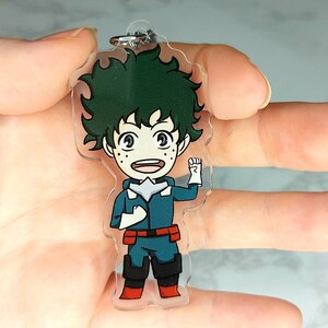MHA Chibi Acrylic Keychain Keycharmbnha My Hero Academia | Etsy