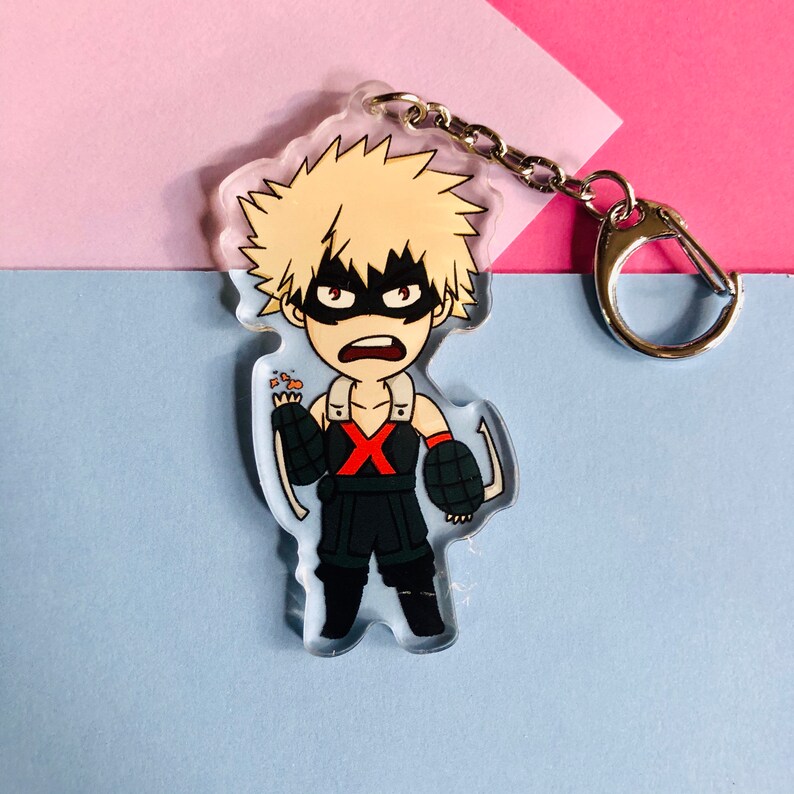 MHA Chibi Acrylic Keychain KeycharmBNHA My Hero Academia | Etsy