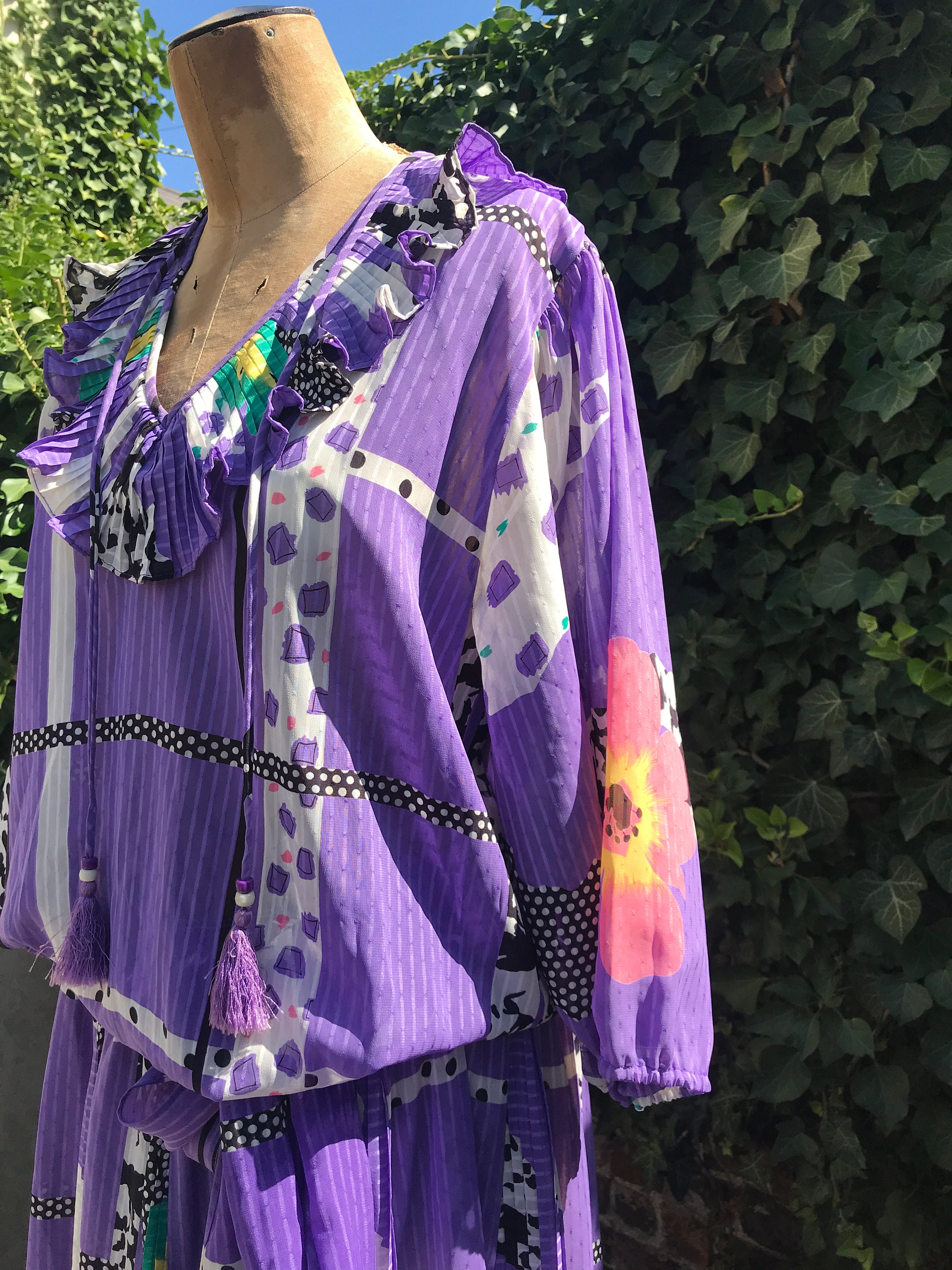 GORGEOUS Dress by ICONIC 80s Designer Diane Freis - Etsy