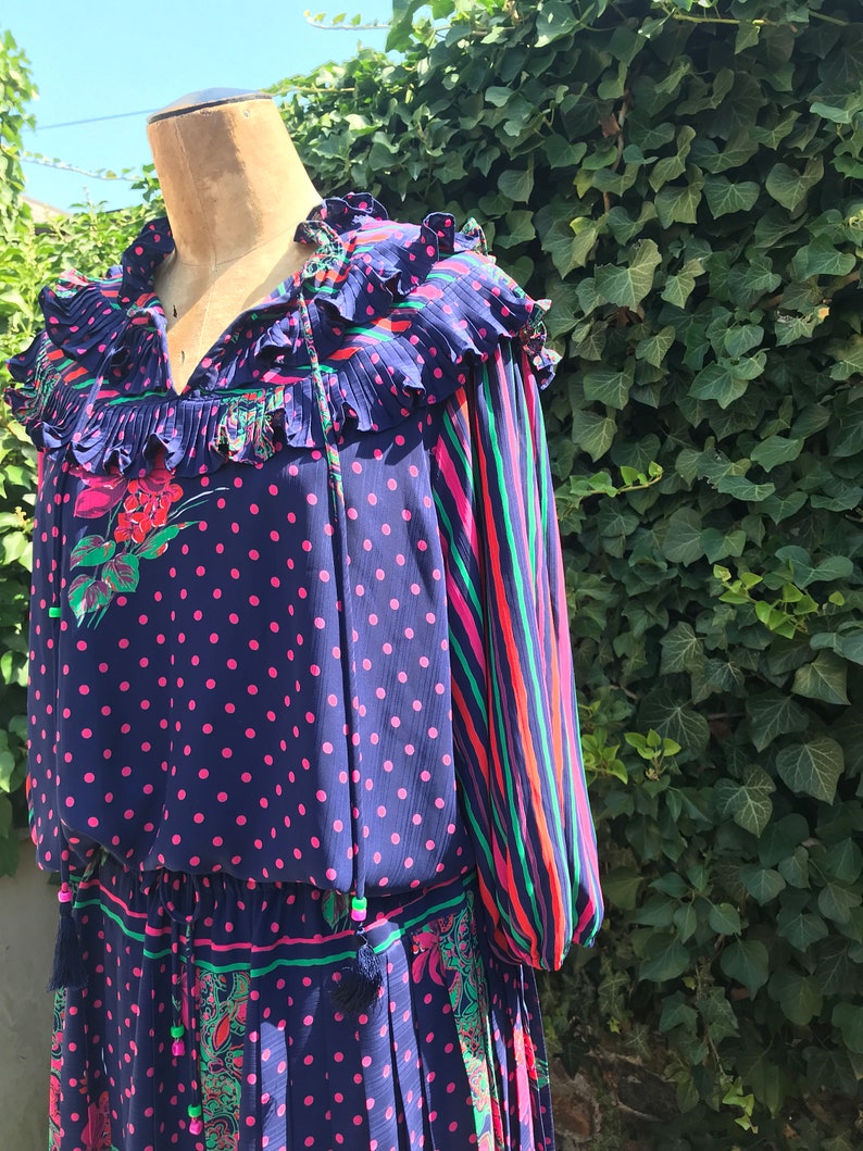 STUNNING Two-piece Outfit by 80s ICONIC Designer Diane Freis - Etsy