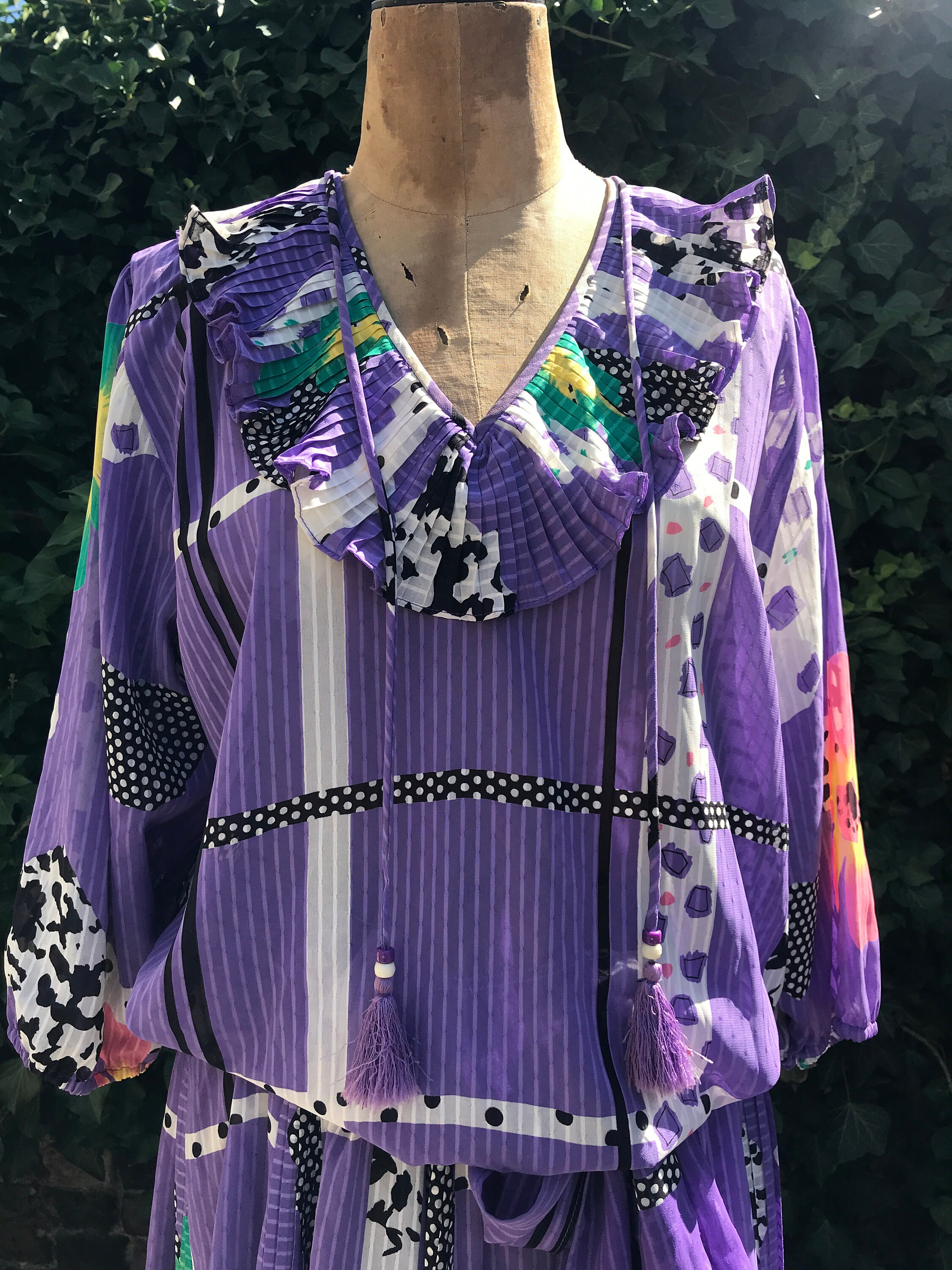 GORGEOUS Dress by ICONIC 80s Designer Diane Freis - Etsy