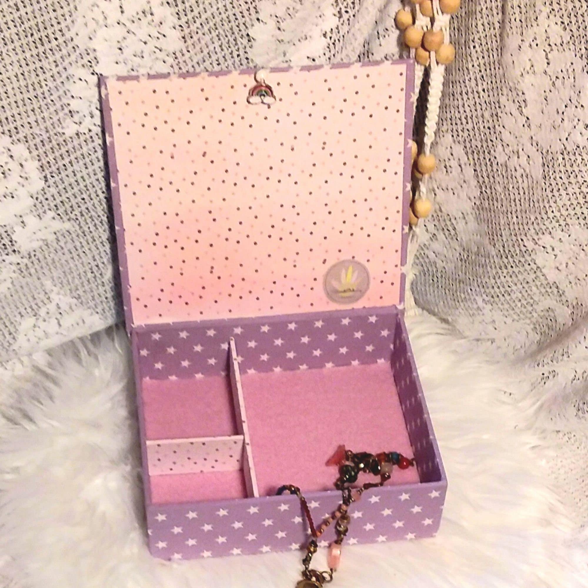 Christmas Gift, Personalized Jewelry Box With Compartments Handmade ...