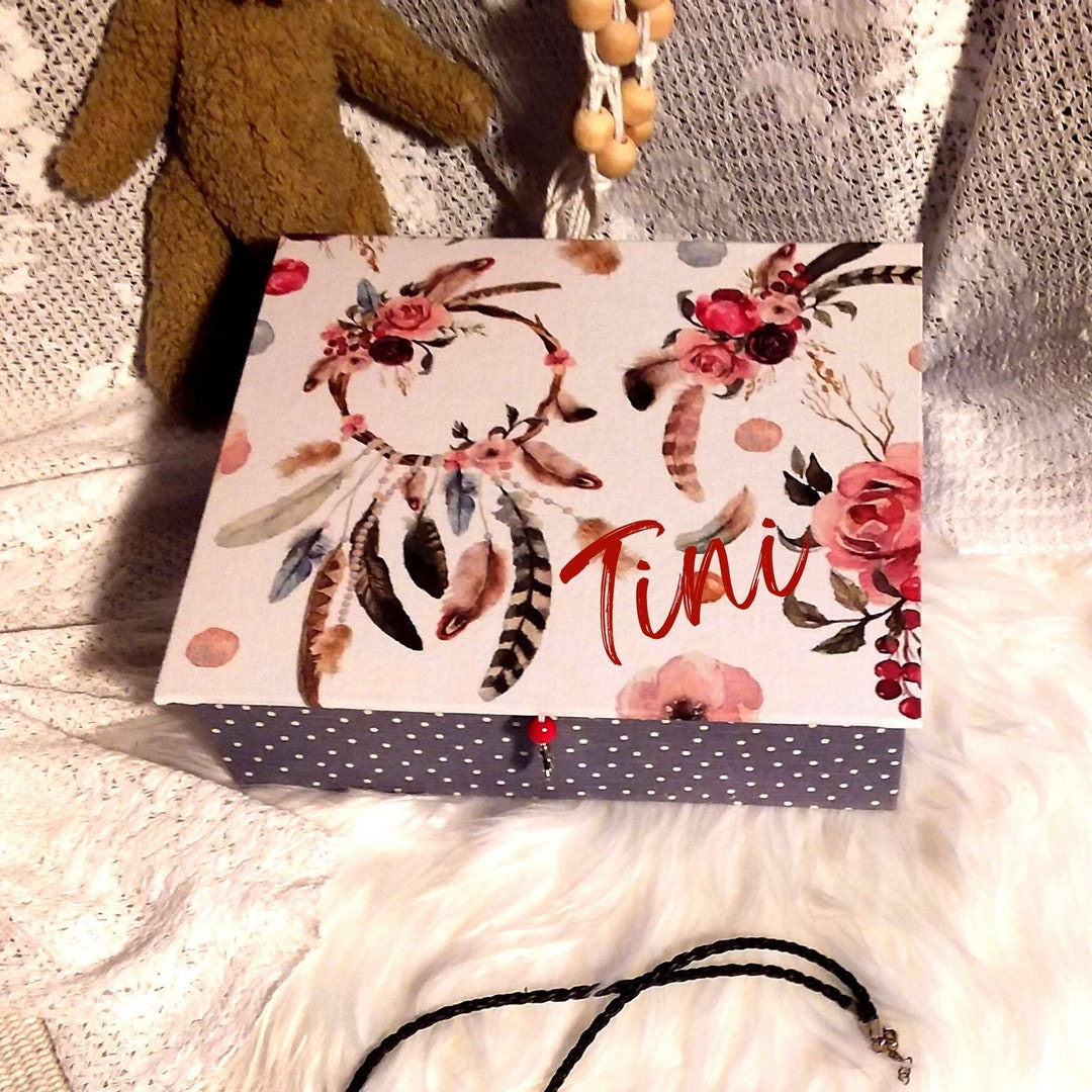 Christmas Gift, Personalized Jewelry Box With Compartments Handmade ...