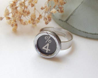 Typewriter Key Ring - Etsy