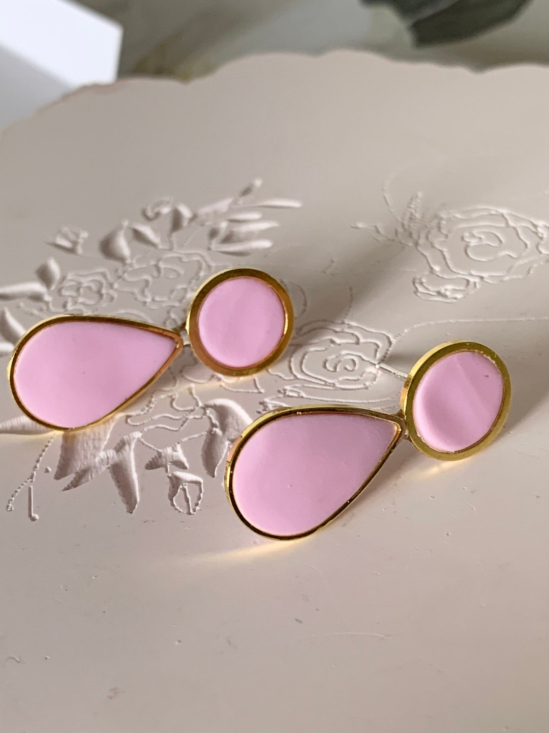 Studs Pastel Semicolon Pink - Etsy