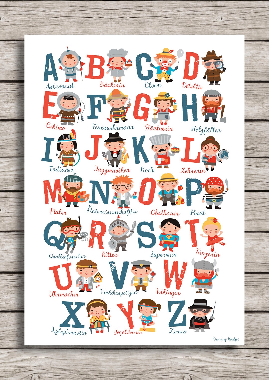 Colorful World-abc Posters in A3 Format - Etsy