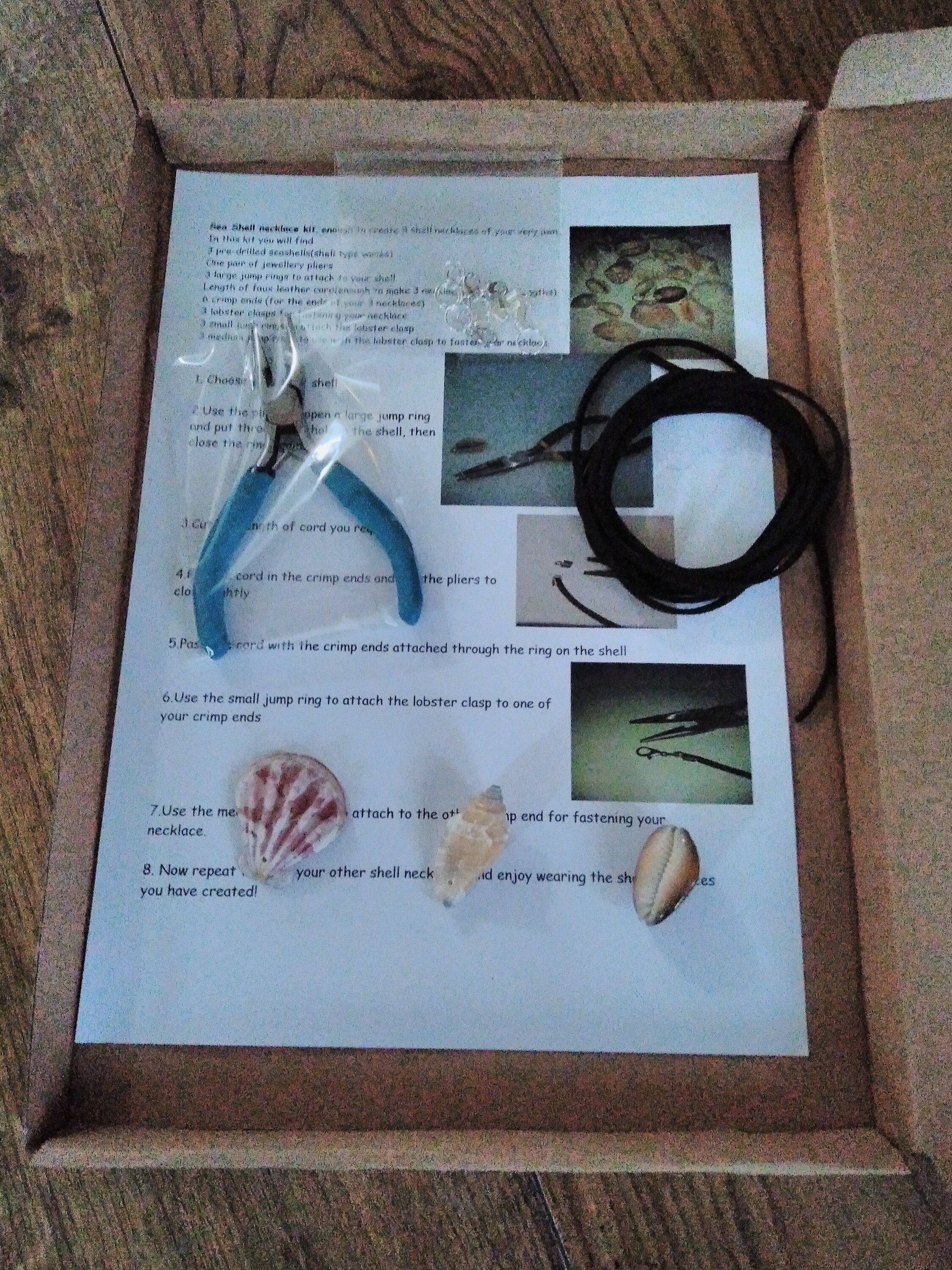 Seashell Necklace Craft Kit. - Etsy