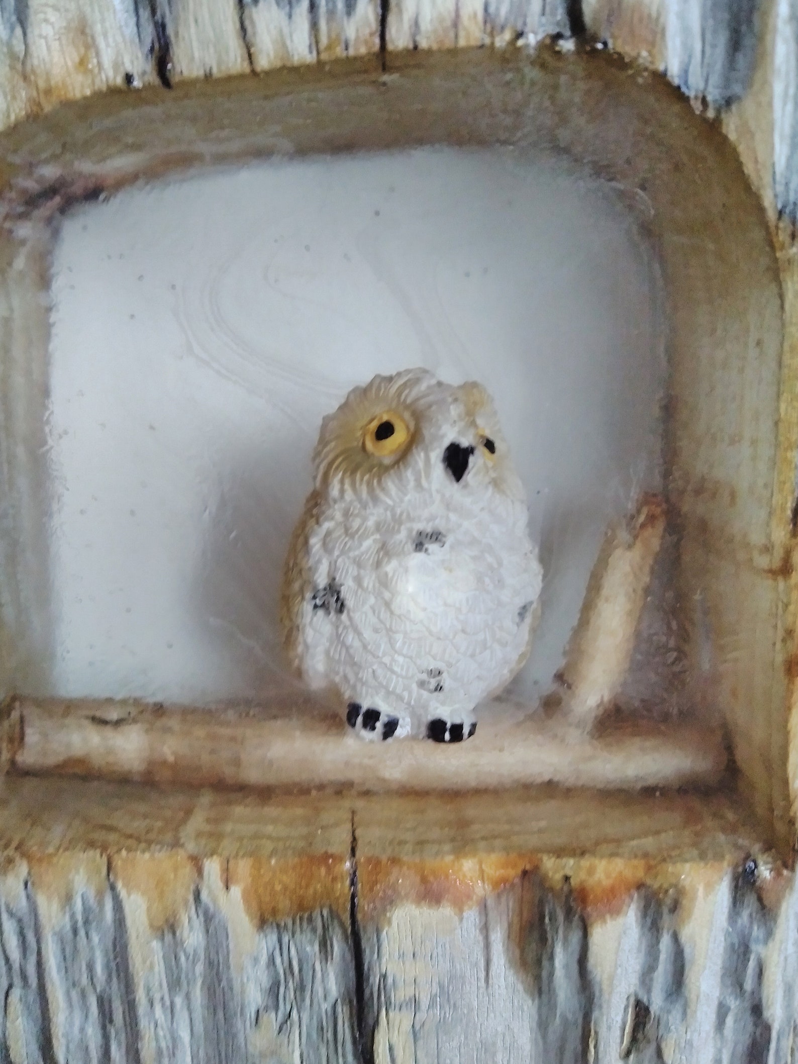 Misty Owl,driftwood Wall Mounted Clock.choice of 3 Different Clock Face ...