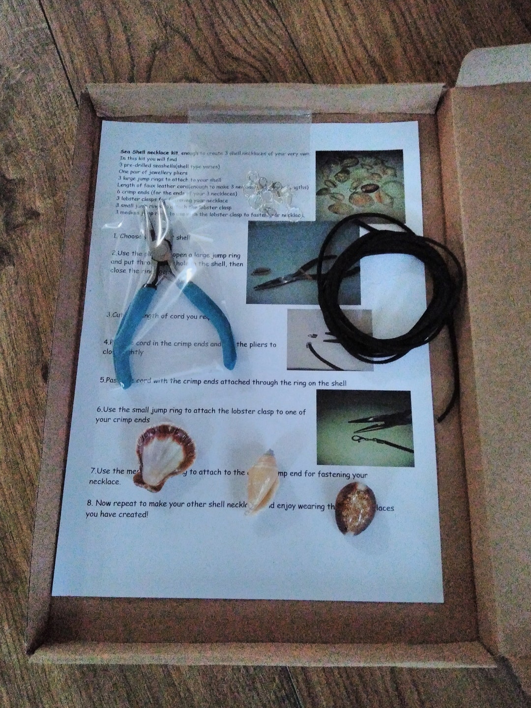 Seashell Necklace Craft Kit. - Etsy