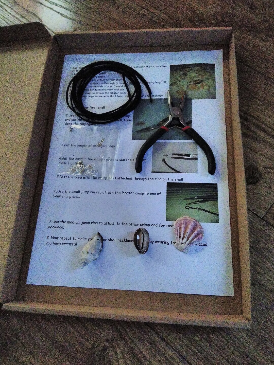 Seashell Necklace Craft Kit - Etsy