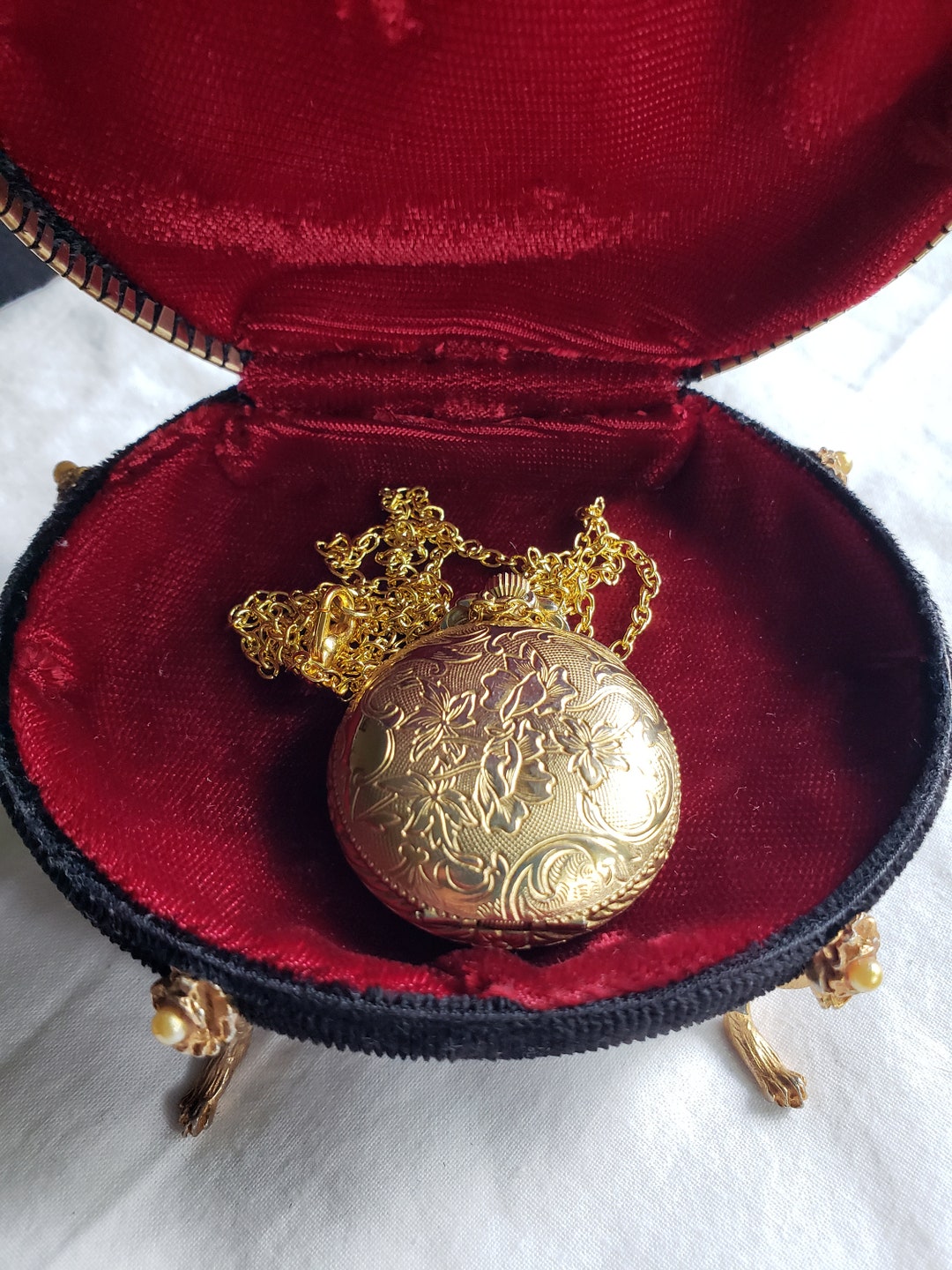 Berconi Pocket Watch on a 24-inch Chain - Etsy