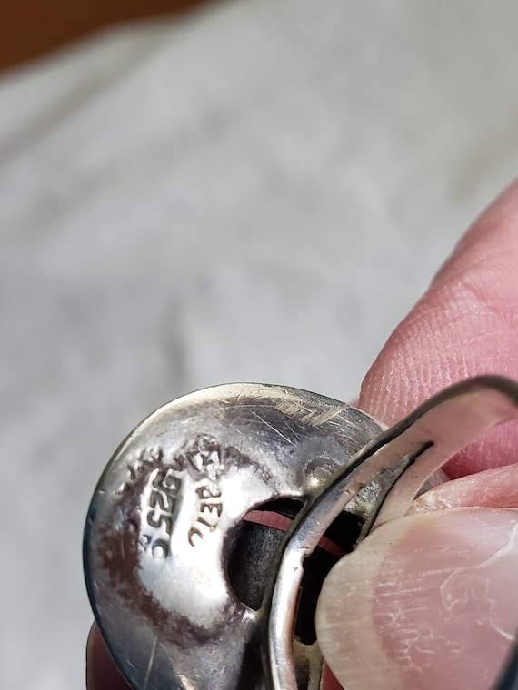 Taxco size 10 Amethyst SS ring vintage - Gem