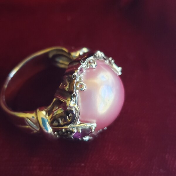 Mabe Pearl Ring - Etsy
