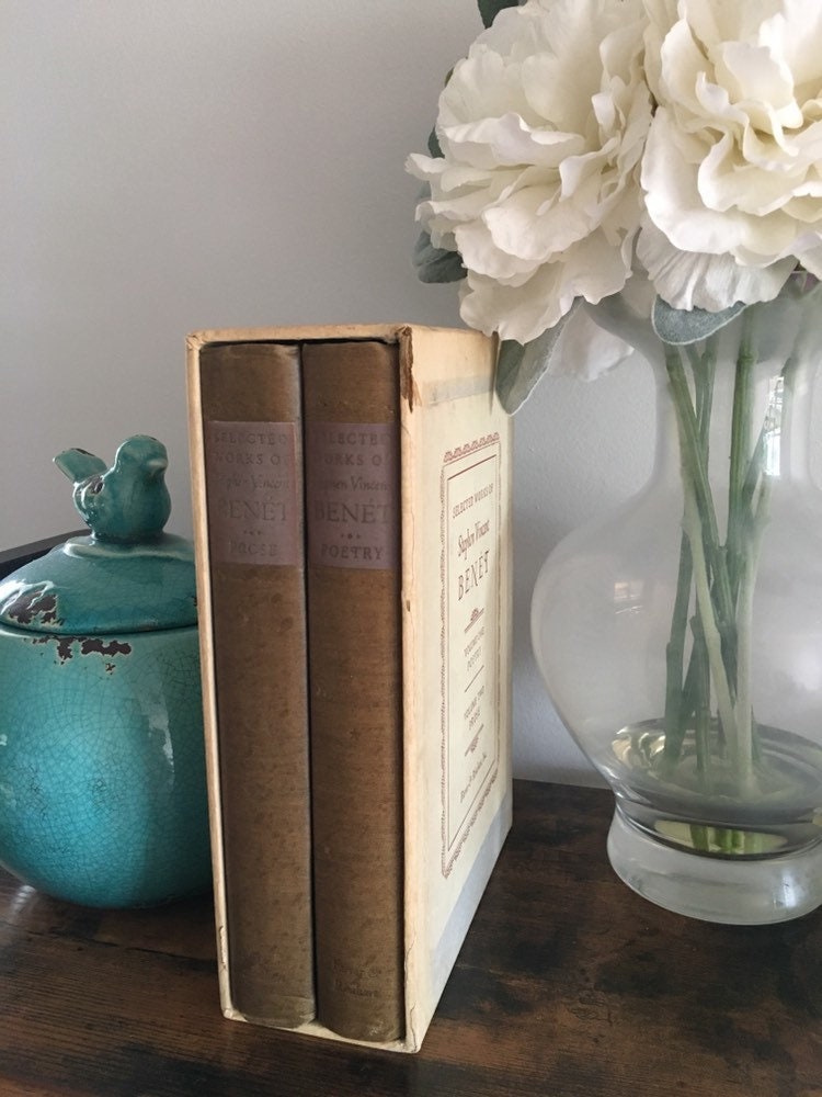 1942 Selected Works of Stephen Vincent Benet, Vols. I & II