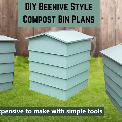DIY Beehive Style Compost Bin Plans | Etsy