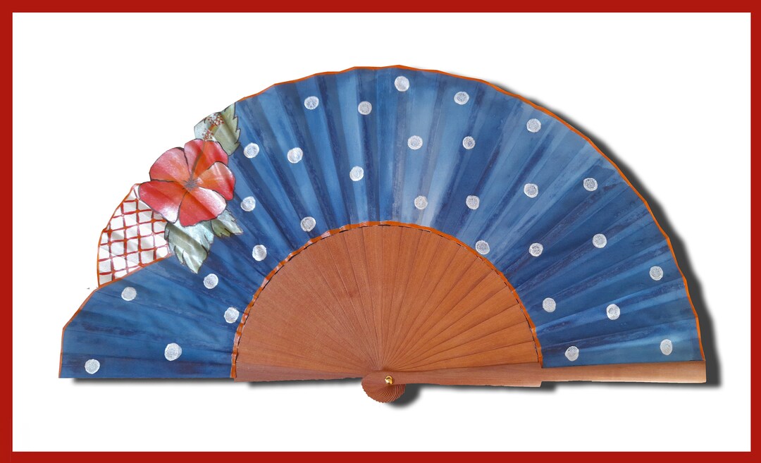 Satin Fan Hand Painted, "gold Wedding" - Etsy