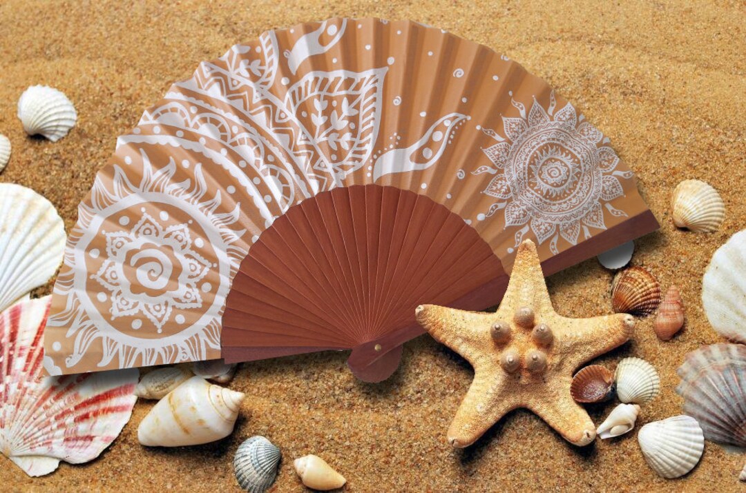 Cotton Fan Hand Painted "hawaí" - Etsy