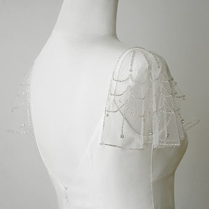 Detachable Sleeves, Simple Wedding Dress, Bridal Cape ETERI - Etsy