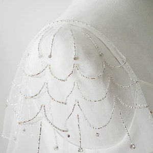 Detachable Sleeves, Simple Wedding Dress, Bridal Cape ETERI - Etsy