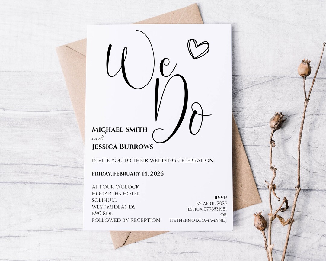 We Do Minimal Wedding Invitations, Wedding Invites, Evening Invites ...